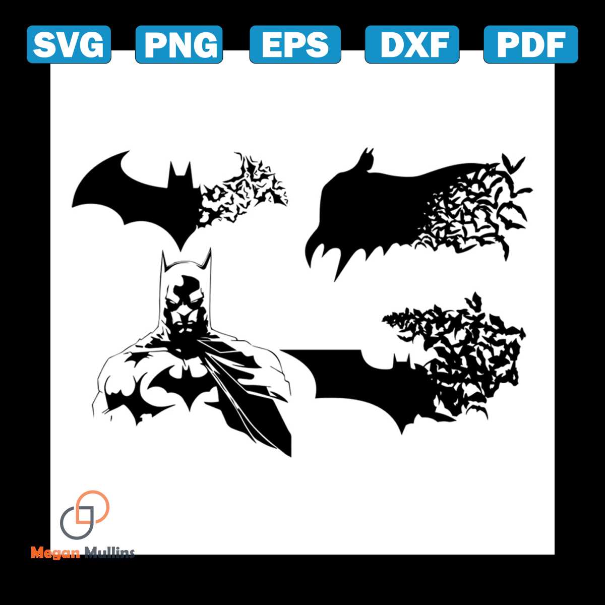 4 Designs Batman Superhero Save The World Bundle Svg | Inspire Uplift