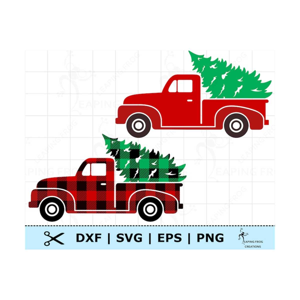Buffalo Plaid Christmas Truck SVG. PNG. Cricut cut files, la - Inspire ...