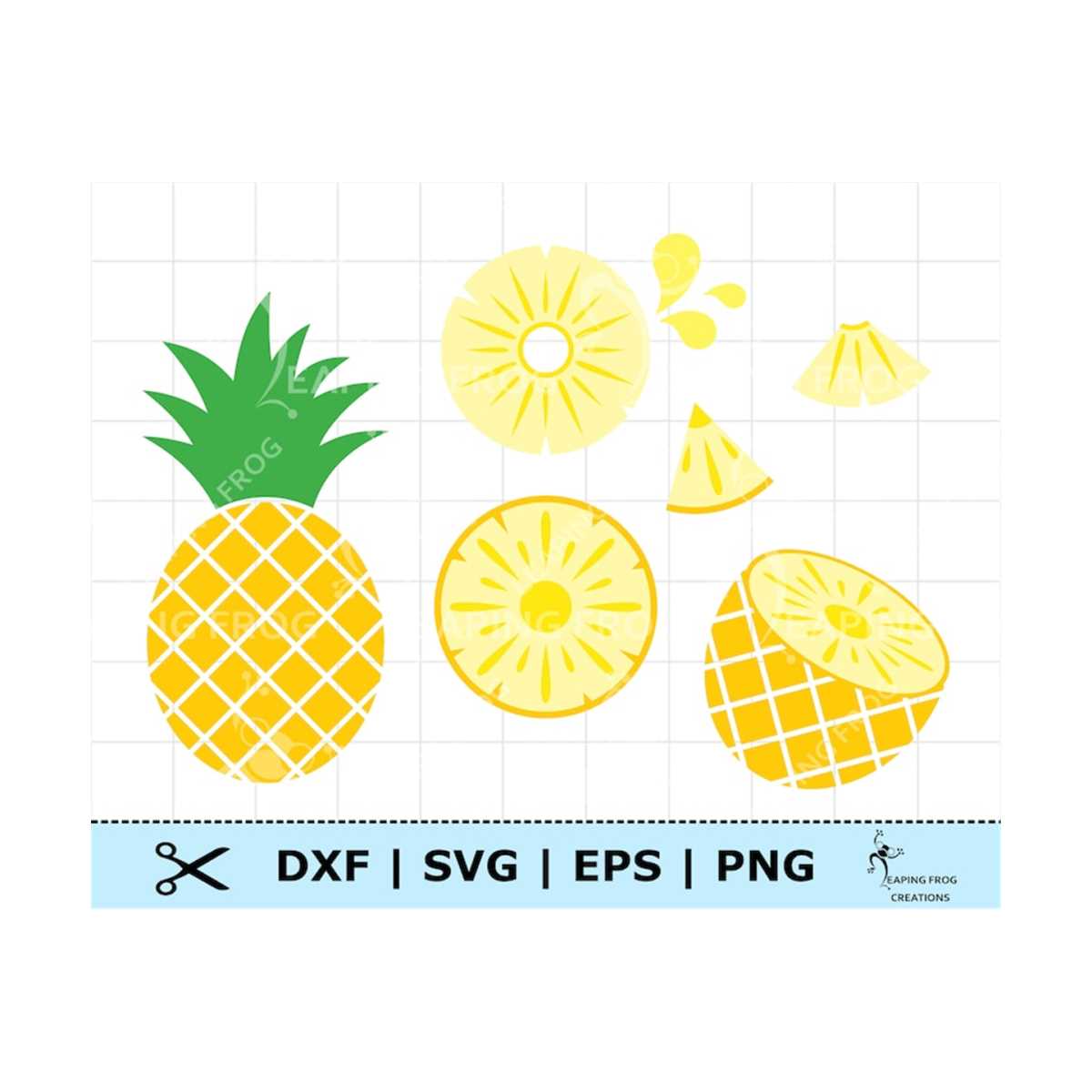 Pineapple SVG. Pineapple clipart. Pineapple DXF. Pineapple P - Inspire ...