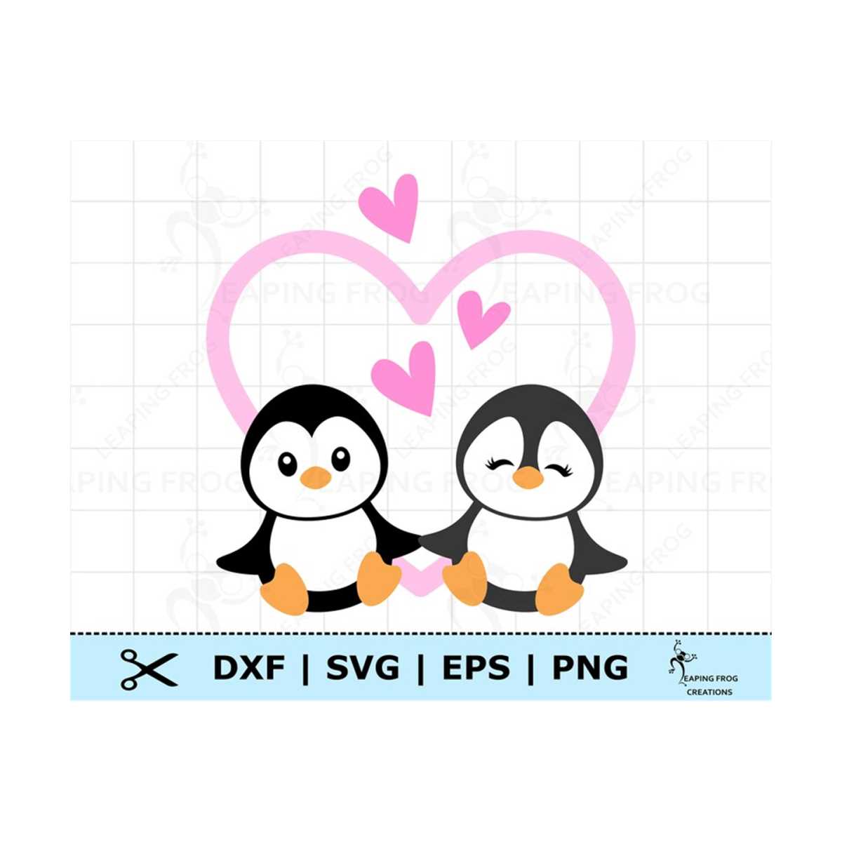 Penguin couple SVG. PNG. Cricut cut files, layered files. Si - Inspire ...