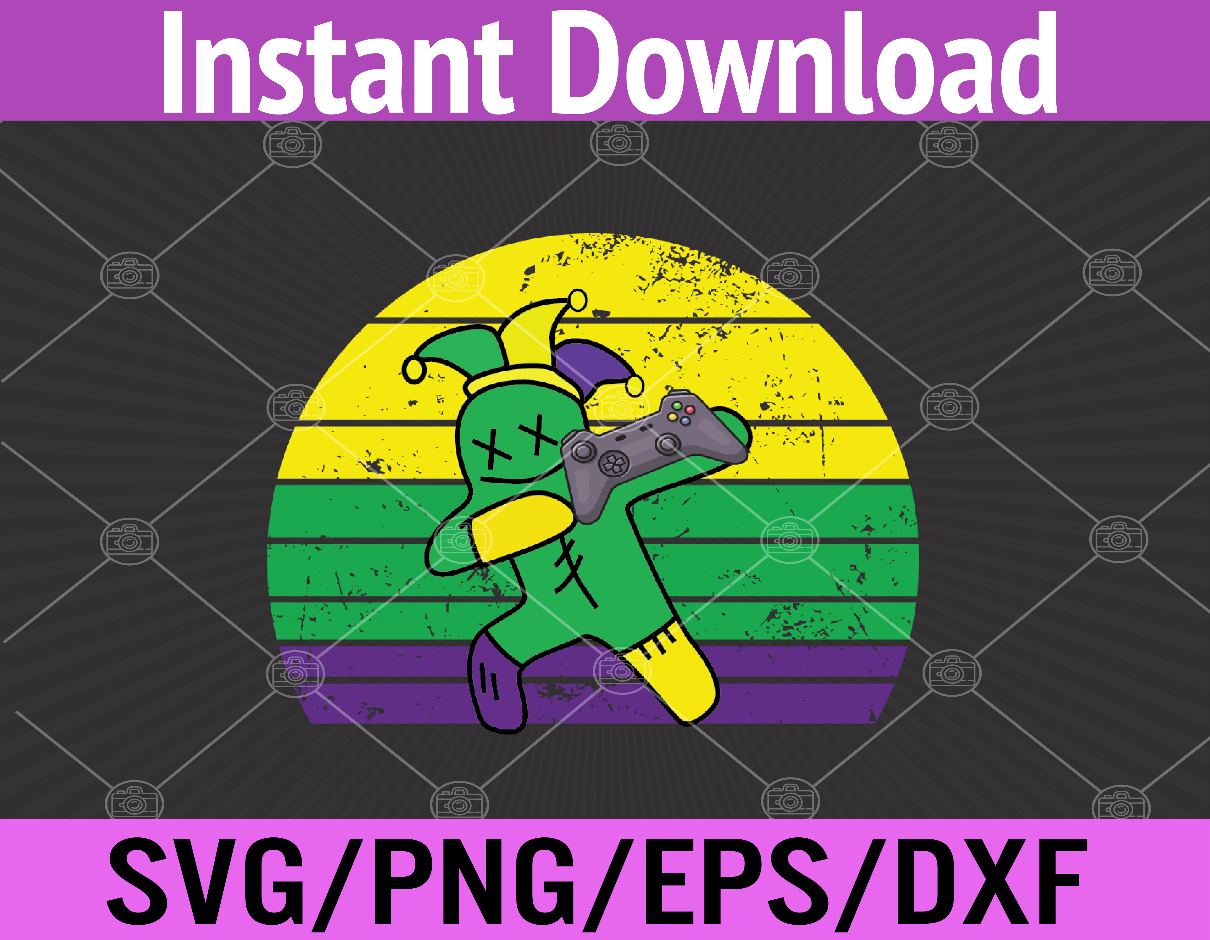 Jester Dab Game Controller Mardi Gras Video Gamer Men Boys S | Inspire ...