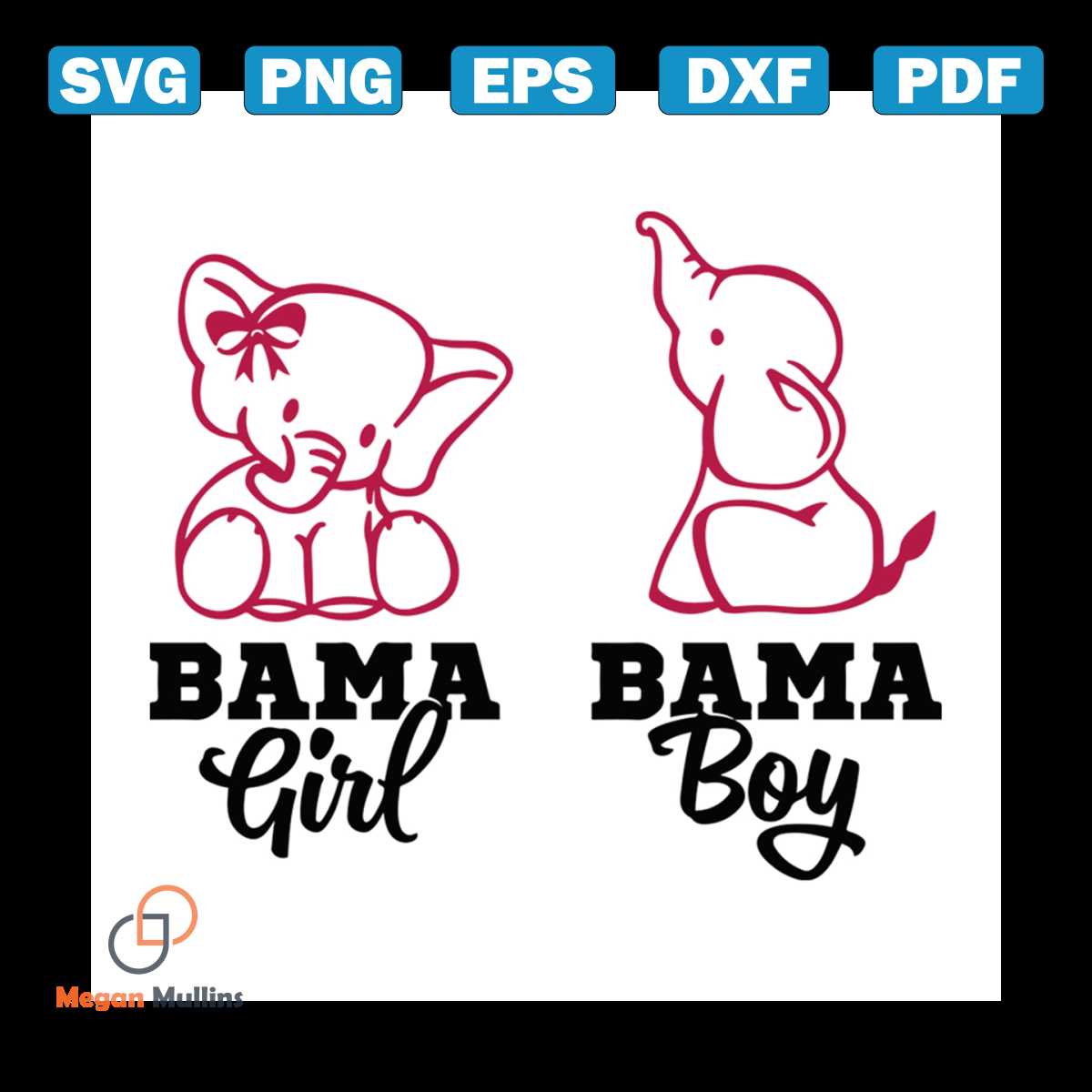 Bama Girl And Bama Boy Svg, Sport Svg, Bama Girl Svg, Bama G | Inspire ...