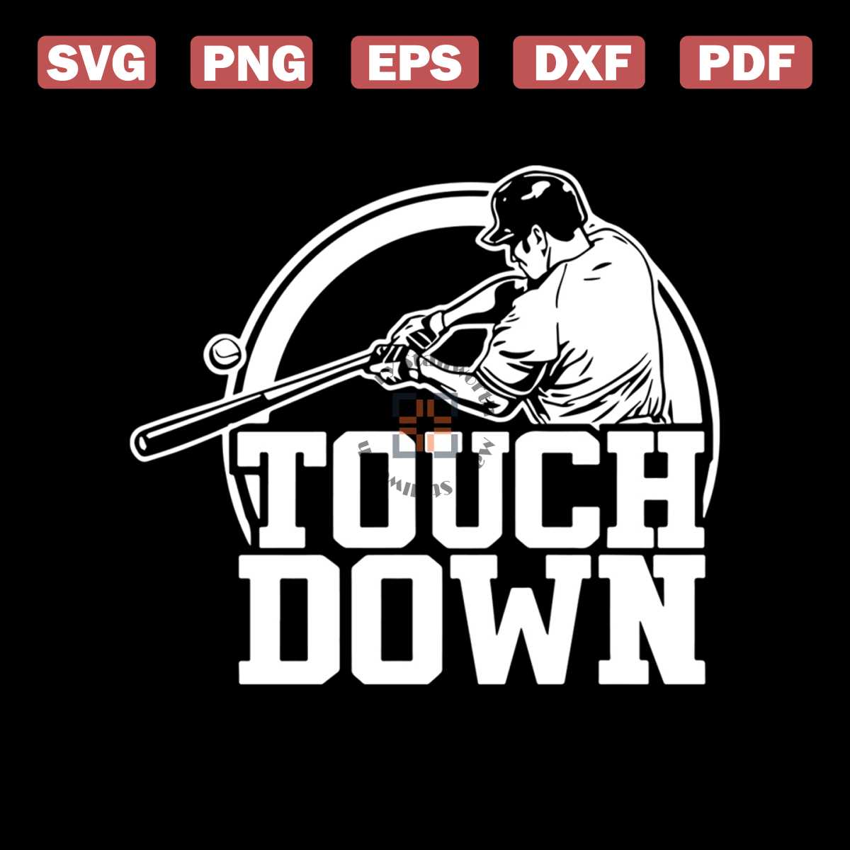 Baseball Touch Down Svg, Sport Svg, Touch Down Svg, Baseball | Inspire ...