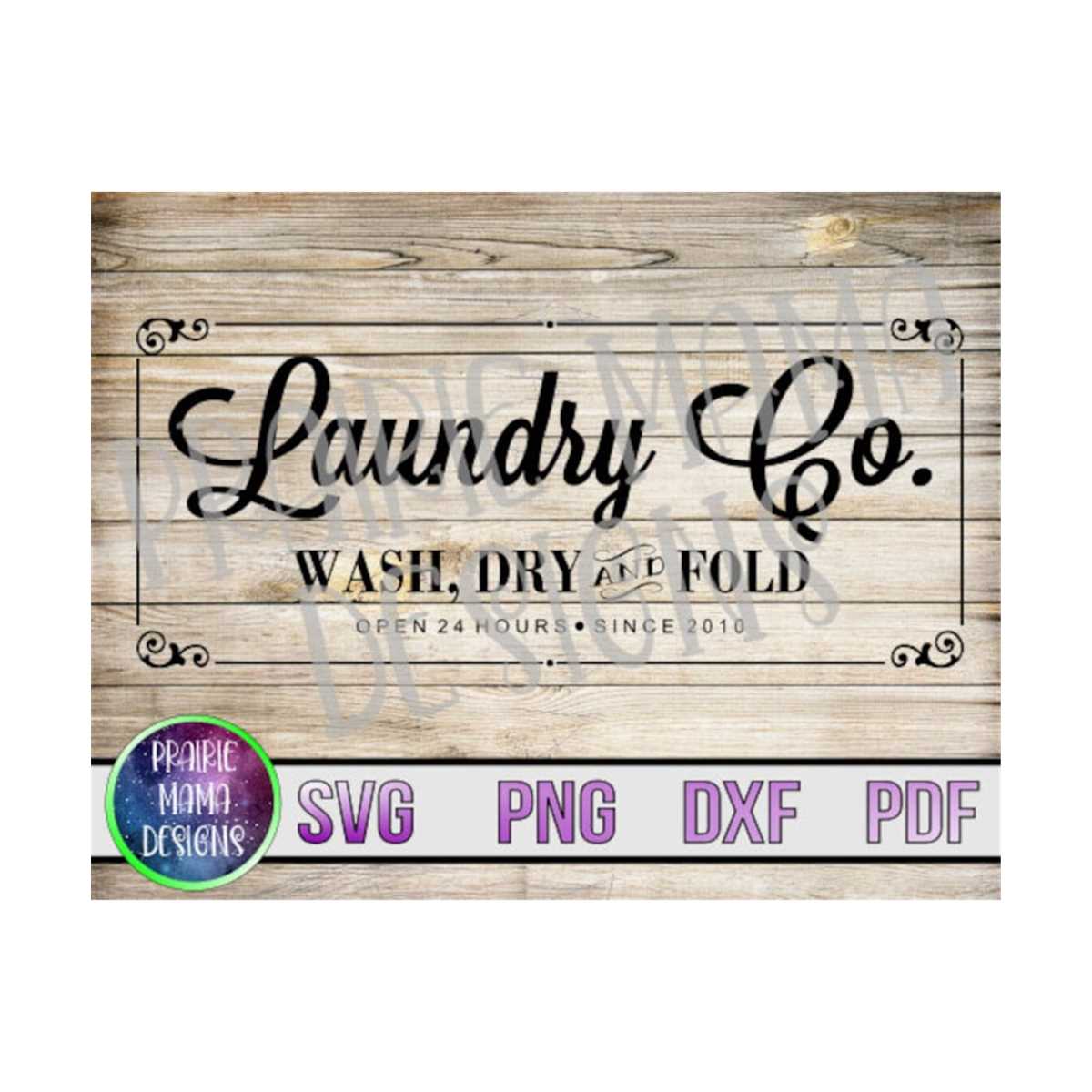 Laundry Co. Wash, Dry and Fold SVG PNG DXF pdf cut file digi - Inspire ...