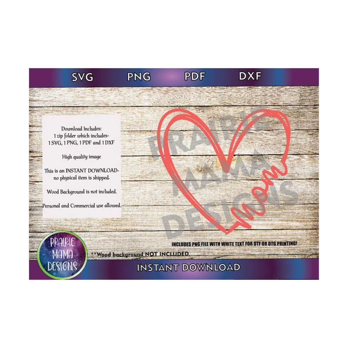 Mom in heart, heart drawing mom SVG PNG DXF pdf cut file dig - Inspire ...