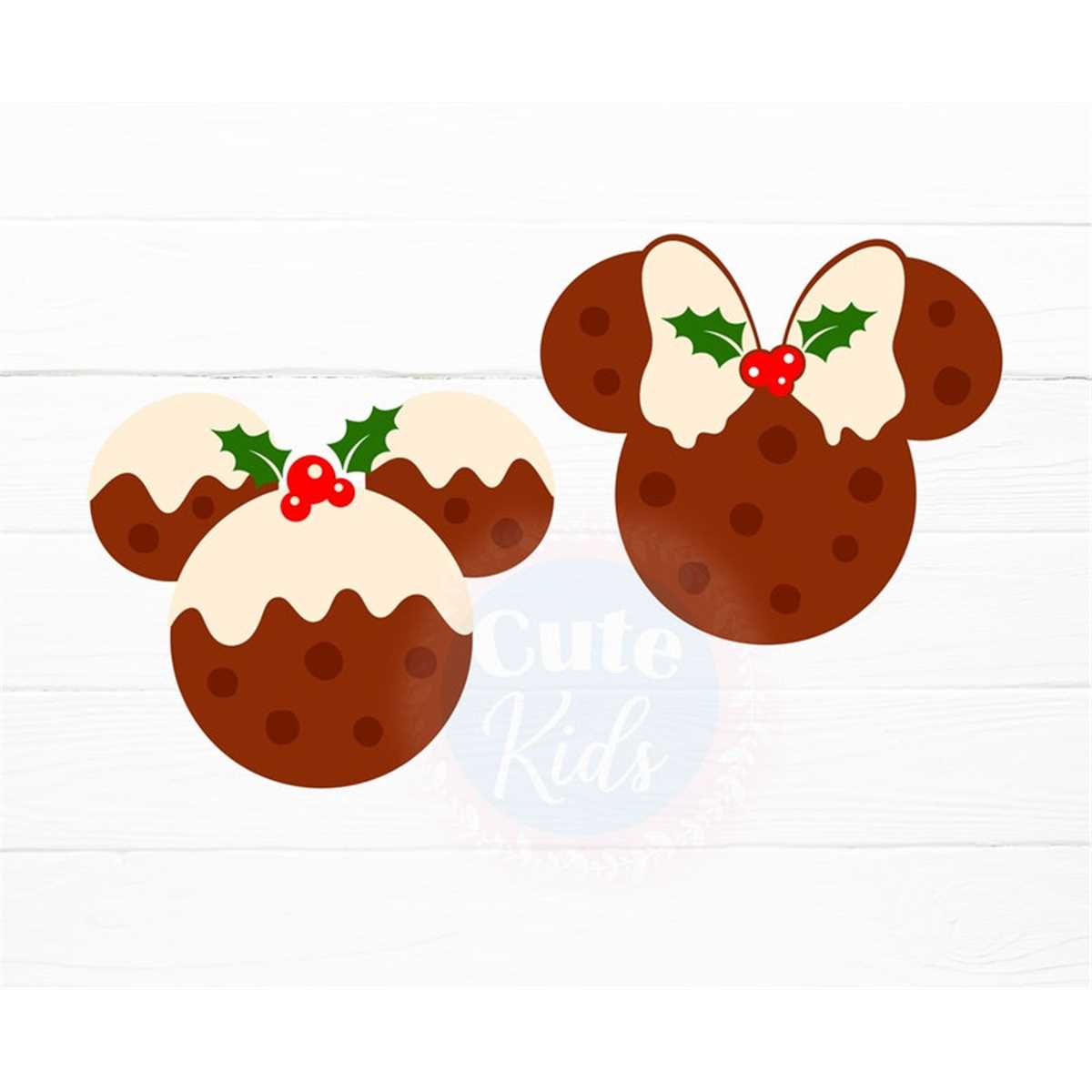 Christmas Pudding Mouse Head SVG – Winter Decor svg cut file - Inspire ...