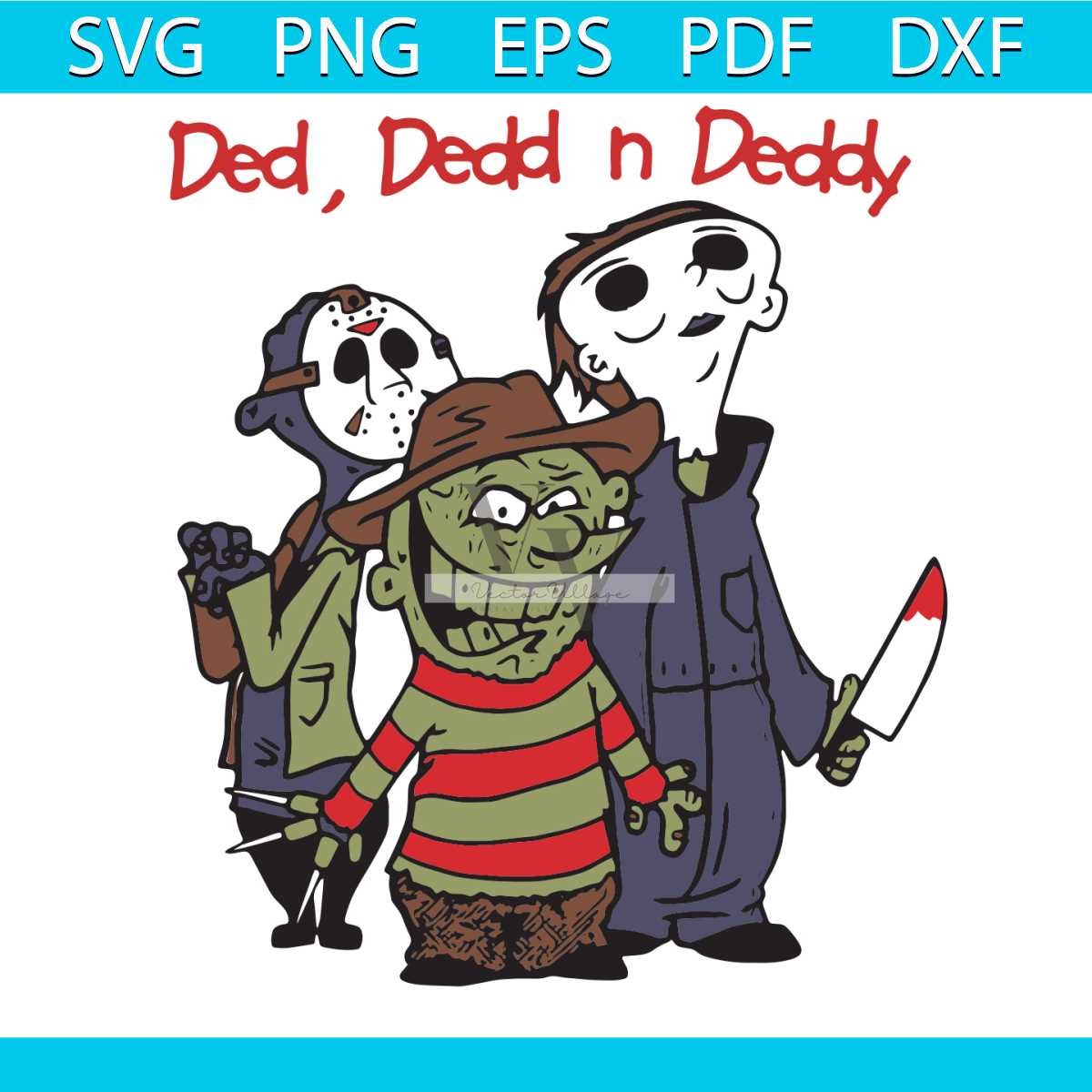 Ded Dedd and Deddy Svg, dad svg, daddy svg, ghosts svg, ghos | Inspire ...