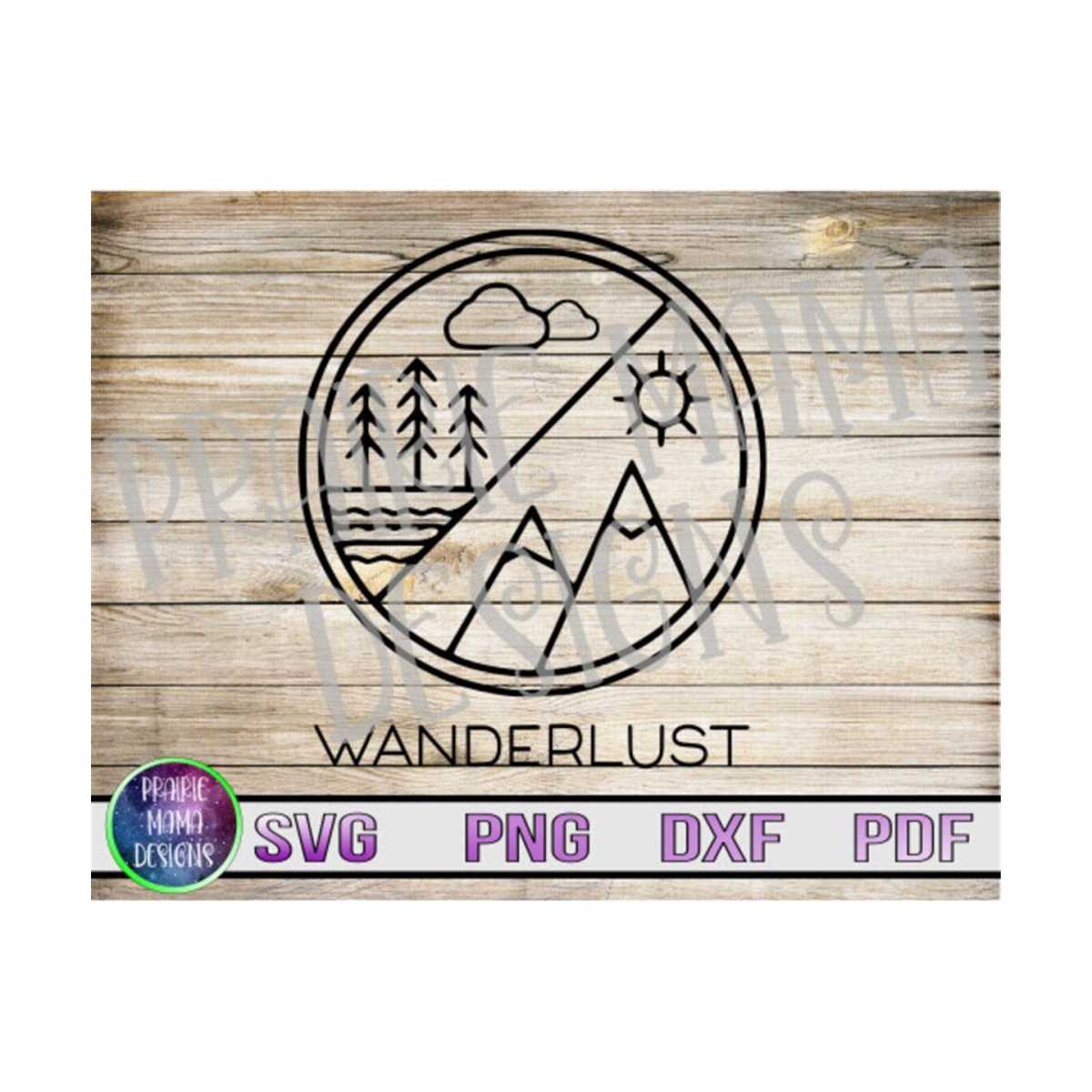 Wanderlust camping SVG PNG DXF pdf cut file digital file dig - Inspire ...