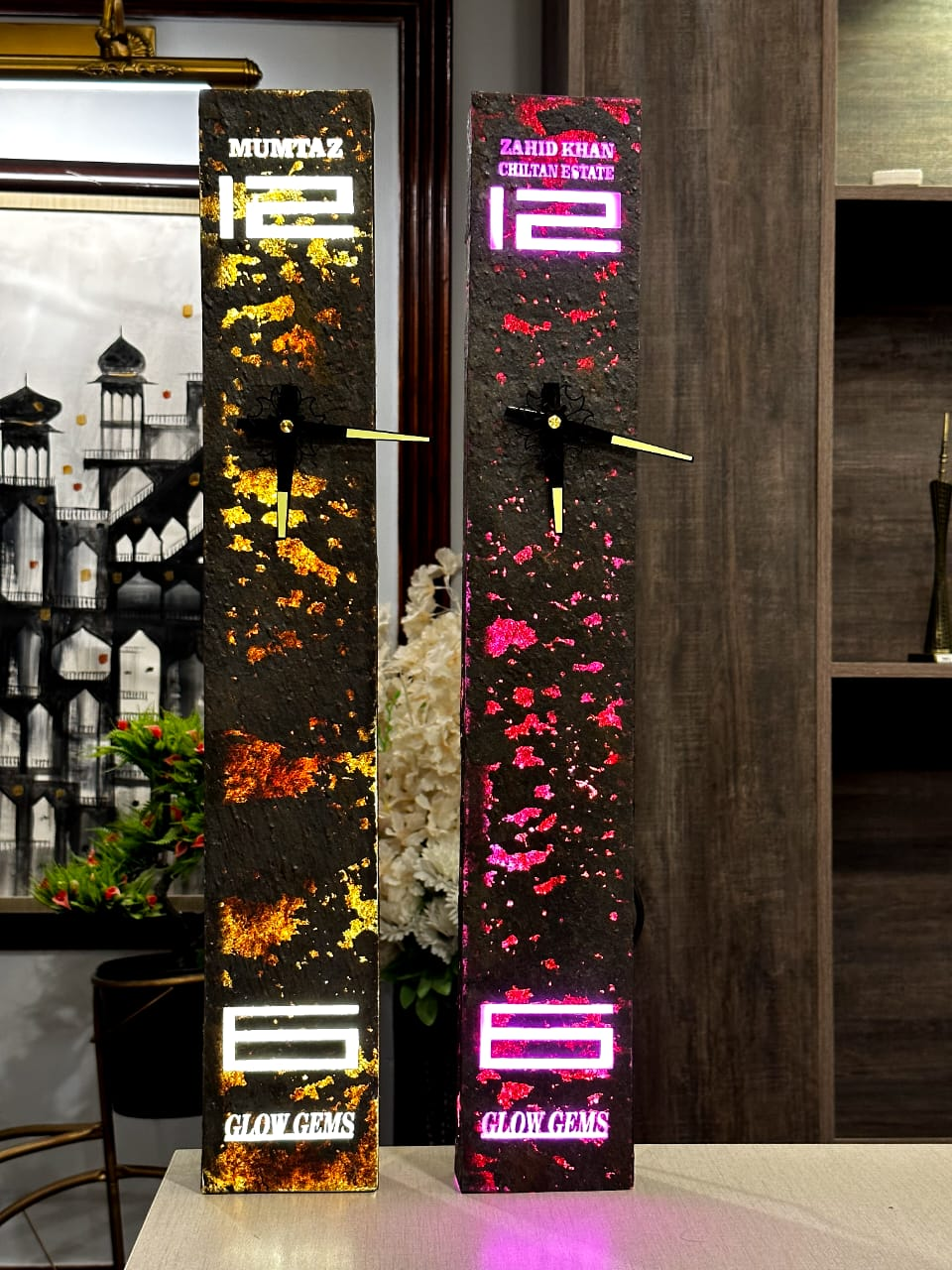 Glow Gem Antique Rocked Wall-Clocks | Inspire Uplift