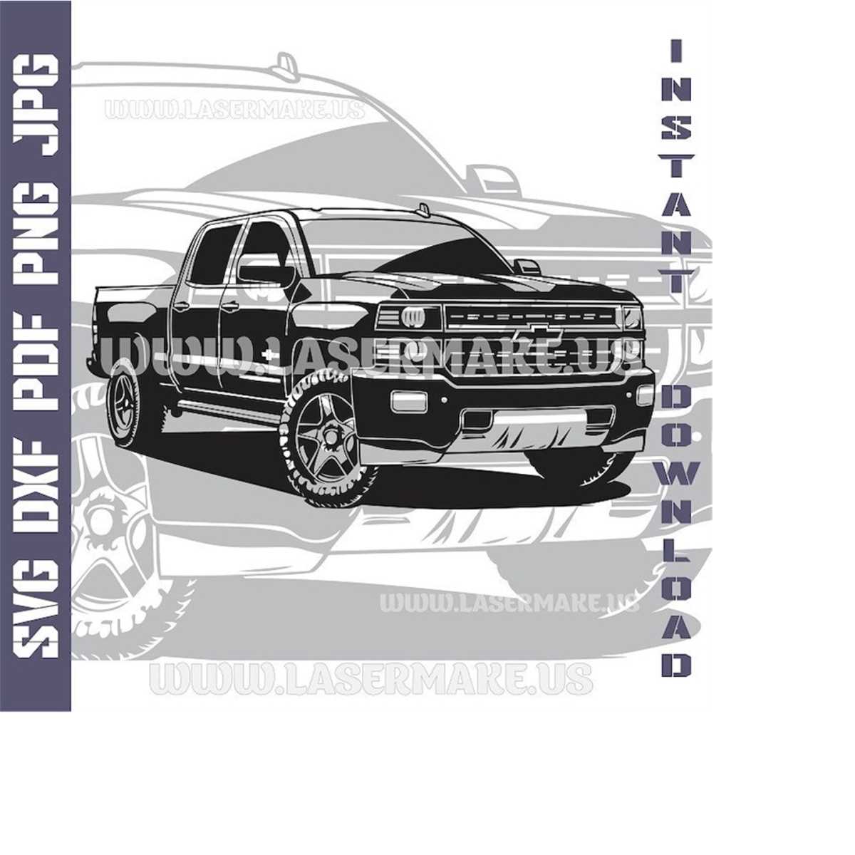 Chevrolet Silverado SVG file | cut file for cricut | printab | Inspire ...