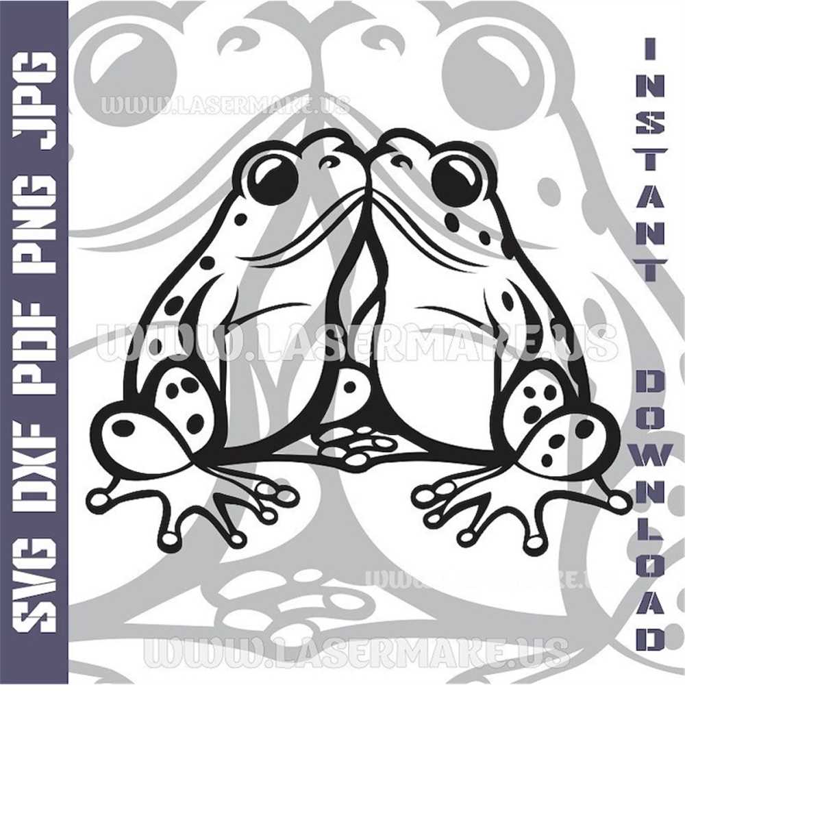 Frogs SVG file | cut file for cricut | printable png| SVG dx | Inspire ...