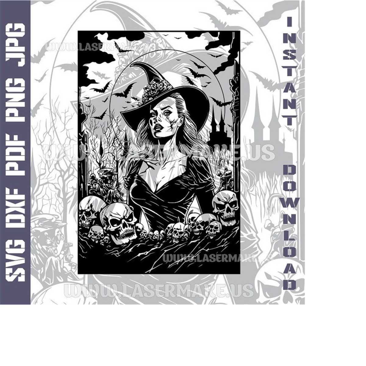 Halloween Witch SVG file | cut file for cricut | printable p - Inspire ...