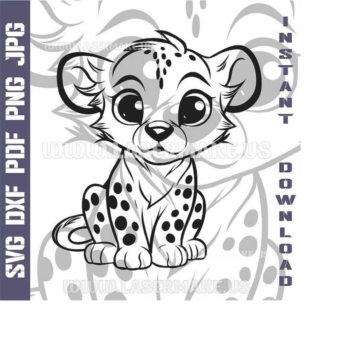 Funny cheetah puppy SVG file | cut file for cricut | printab | Inspire ...