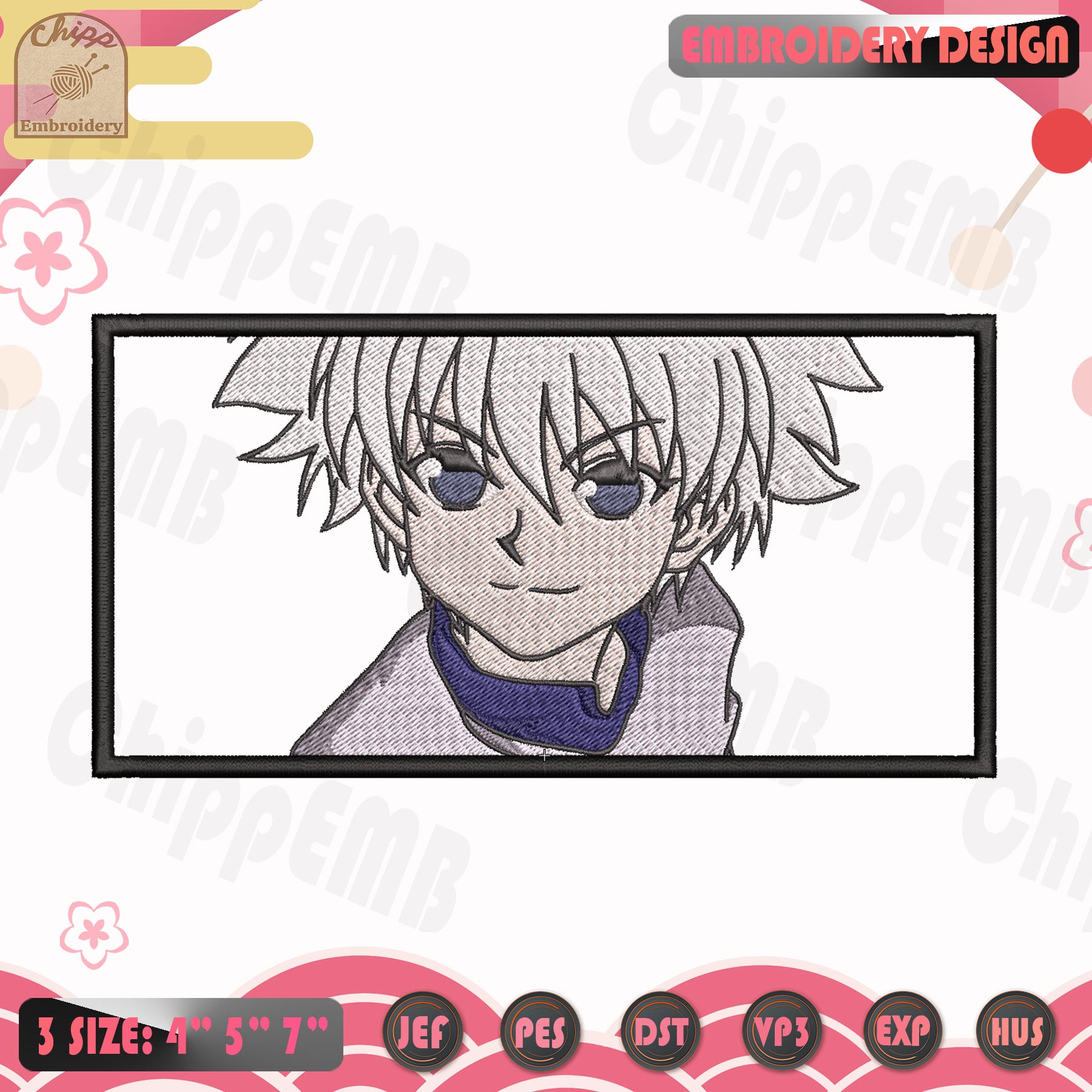 Anime Embroidery Design, Machine Embroidery Designs, Anime E | Inspire ...