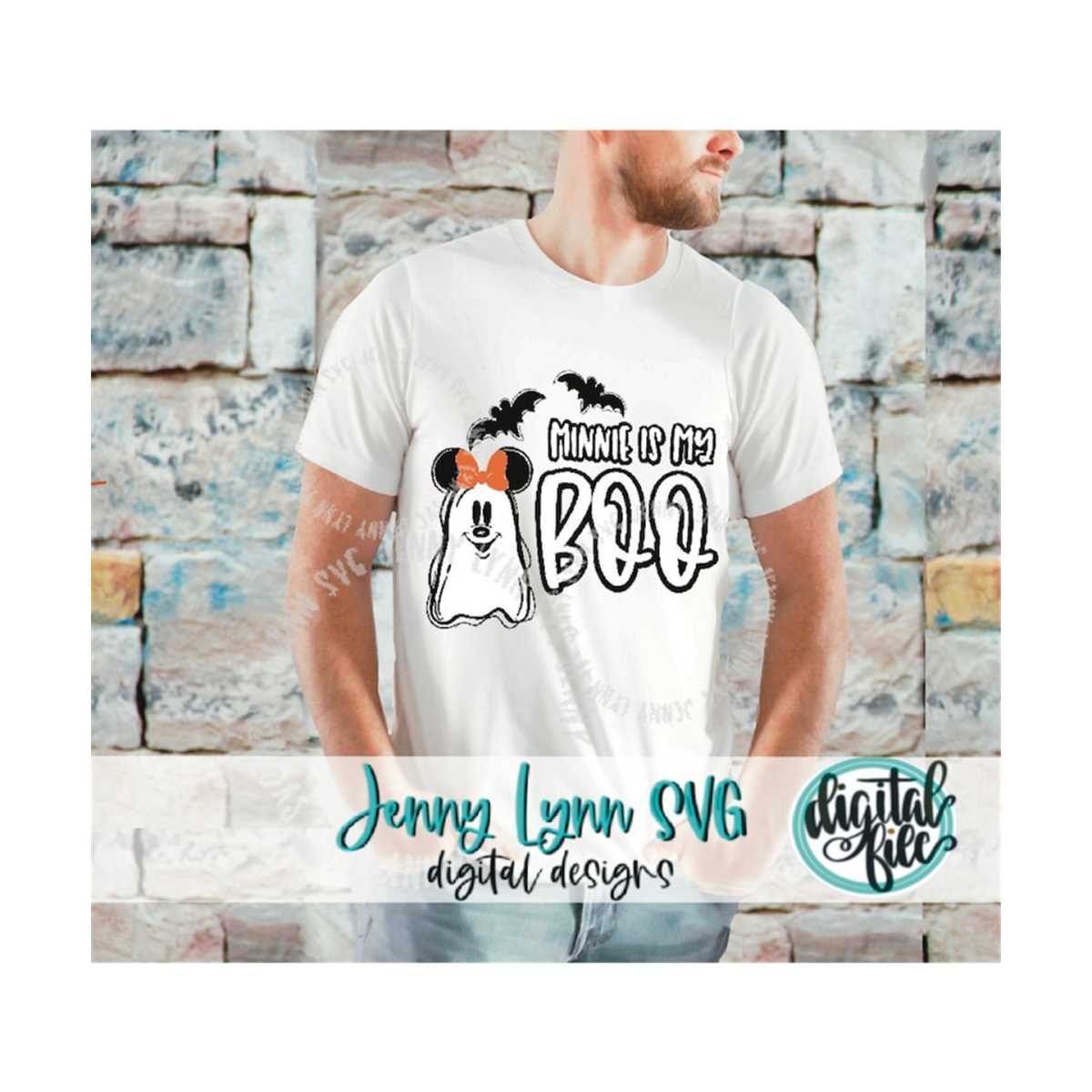 Minnie is my Boo SVG Minnie Mouse Halloween Sublimation Ghos - Inspire ...