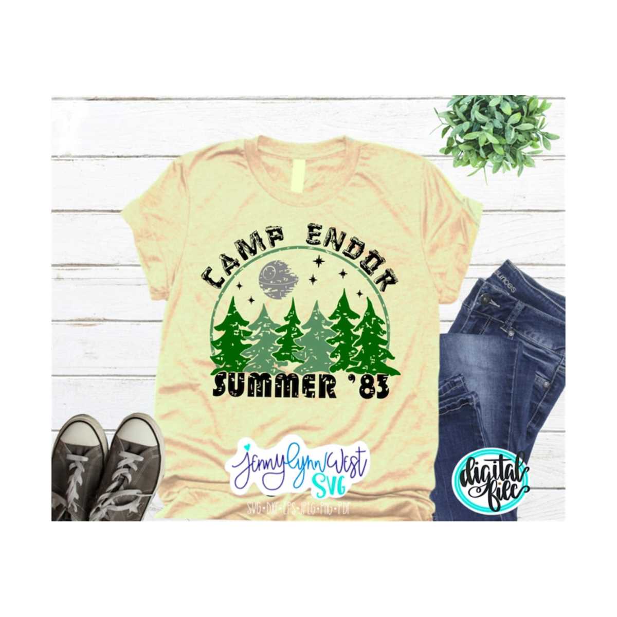 Starwars SVG Shirt Camp Endor Cut File Iron On Cricut Digita | Inspire ...
