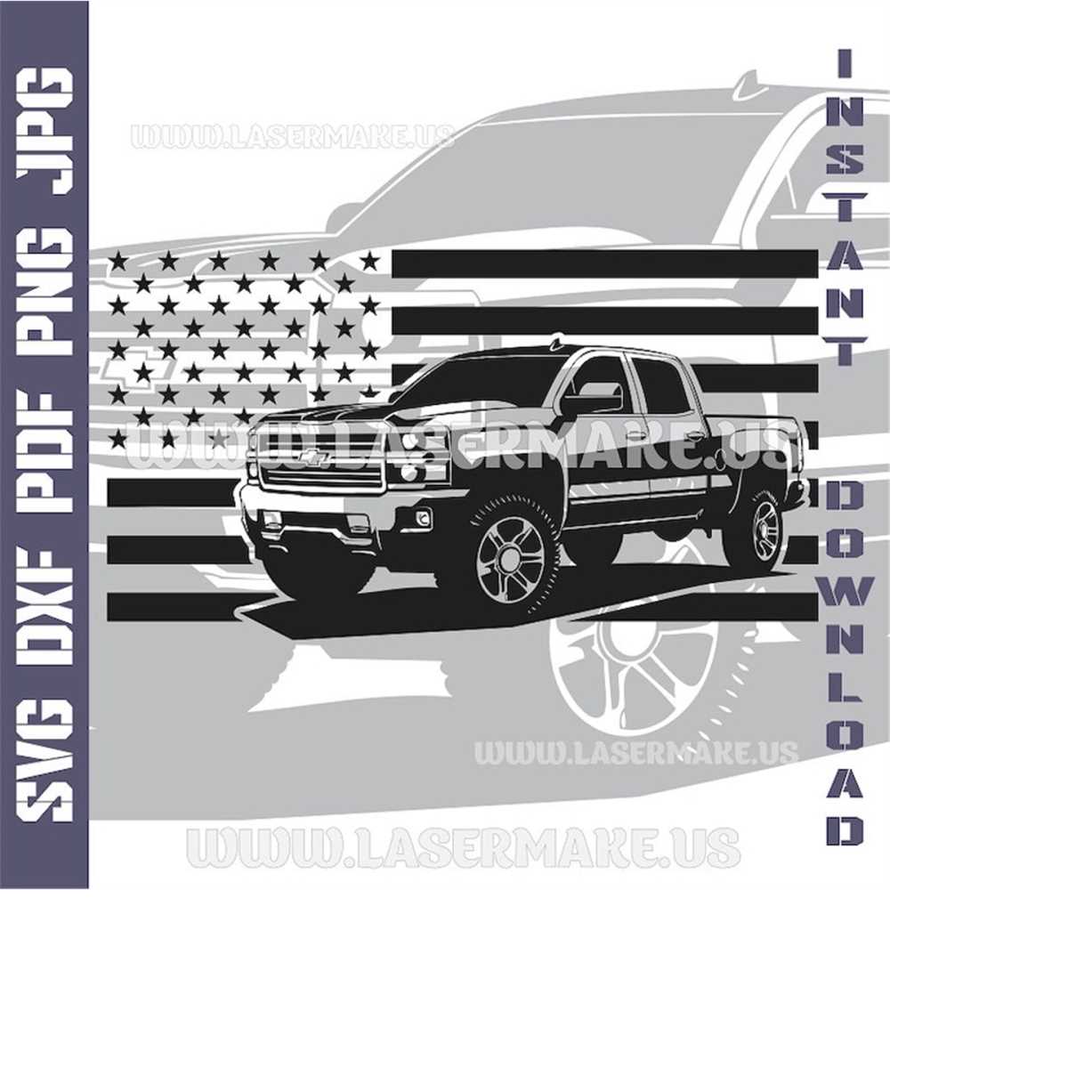 Chevrolet Silverado SVG file | cut file for cricut | printab - Inspire ...