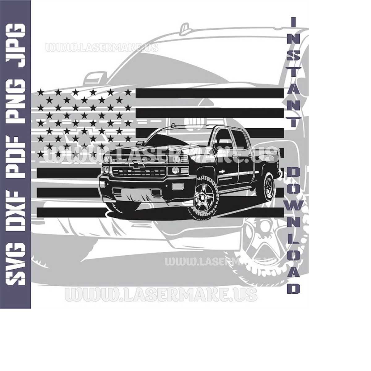 Chevrolet Silverado SVG file | cut file for cricut | printab - Inspire ...