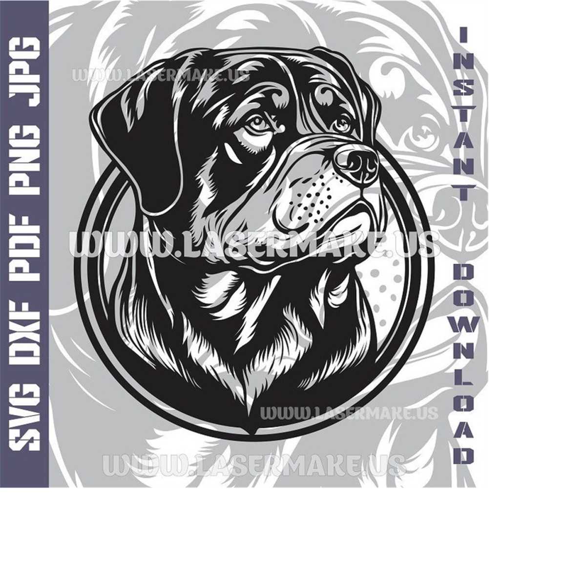 Rottweiler SVG file | cut file for cricut | printable png| S - Inspire ...