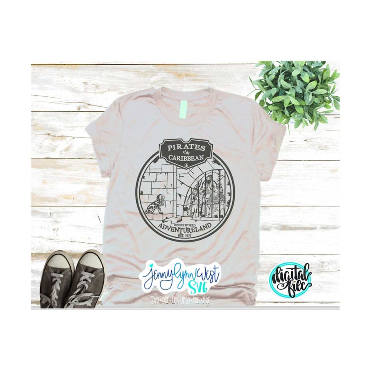 Pirates of Caribbean Ride DisneyWorld Ride SVG Silhouette Cr - Inspire ...