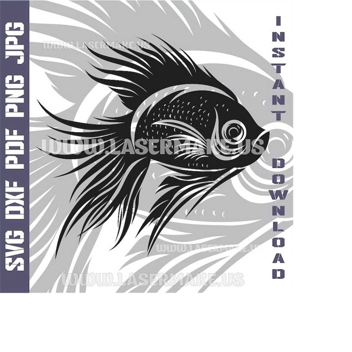 Fish SVG file | cut file for cricut | printable png| SVG dxf - Inspire ...