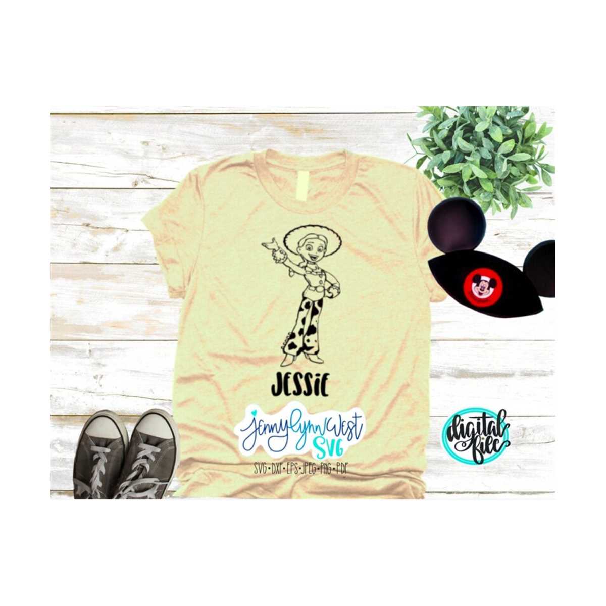 Toy Story SVG Jessie The Cowgirl SVG Shirt Silhouette Downlo - Inspire ...
