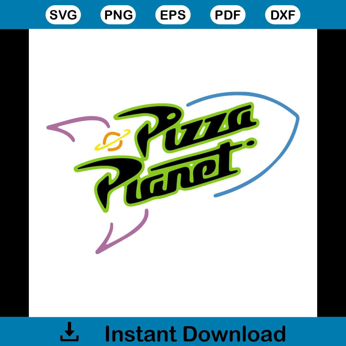 Toy Story Pizza Planet svg, Toy Pizza Planet Svg, Invitation - Inspire ...