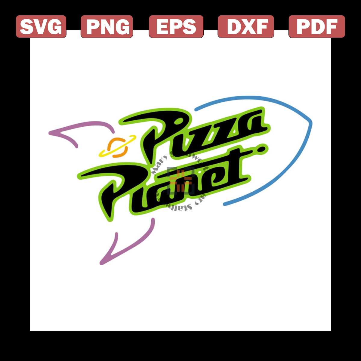 Toy Story Pizza Planet svg, Toy Pizza Planet Svg, Invitation | Inspire ...