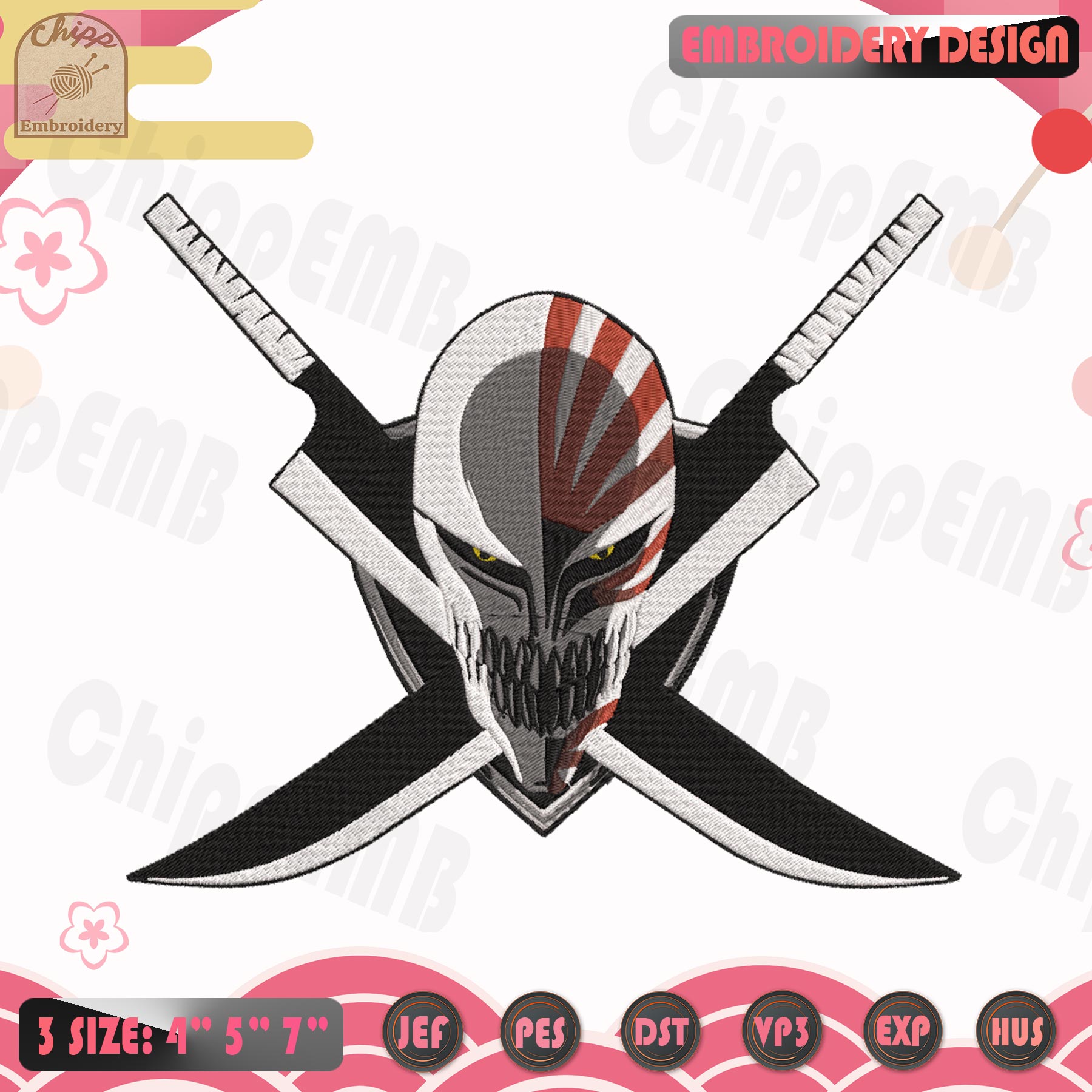 Anime Embroidery Design, Machine Embroidery Designs, Anime E | Inspire ...