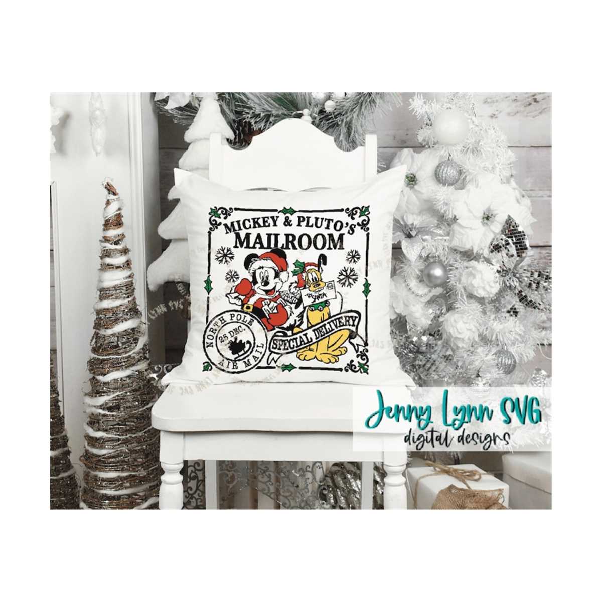 Mickey & Pluto Mailroom SVG Christmas SVG DisneySVG Mickey | Inspire Uplift