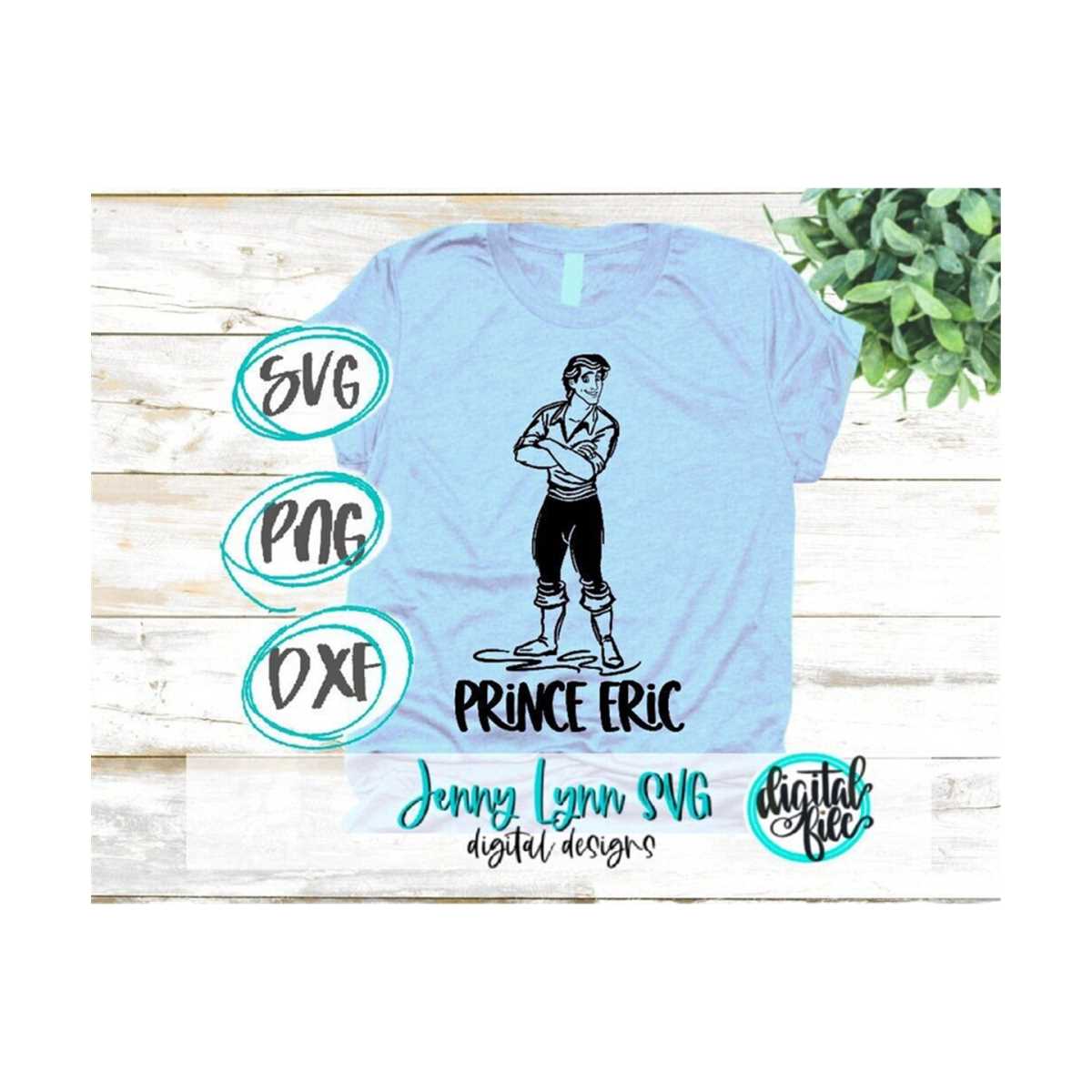 Little Mermaid SVG Prince Eric SVG DisneySVG Cut Disneyland | Inspire ...