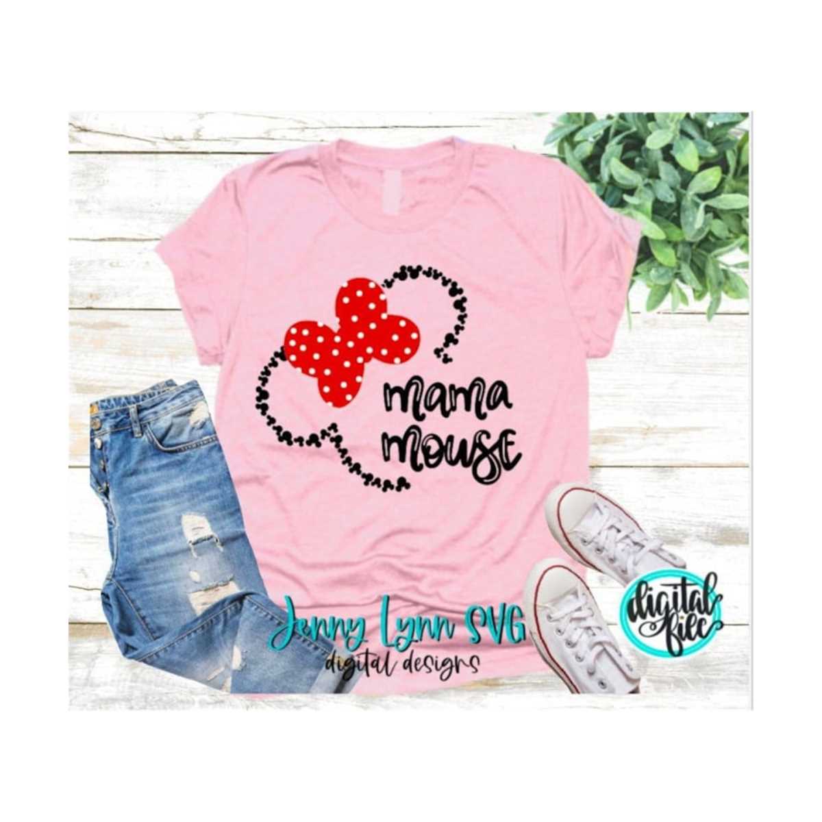 Mama Mouse SVG Mini Mouse Mickey Head Digital File SVG Hand - Inspire ...