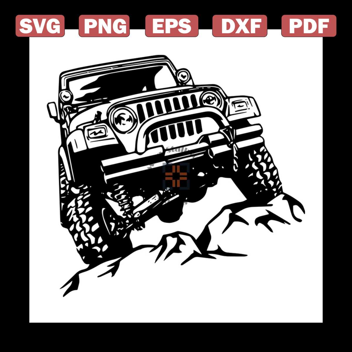 Jeep Wrangler On Rock Svg, Vehicle Svg, Wrangler Svg - Inspire Uplift