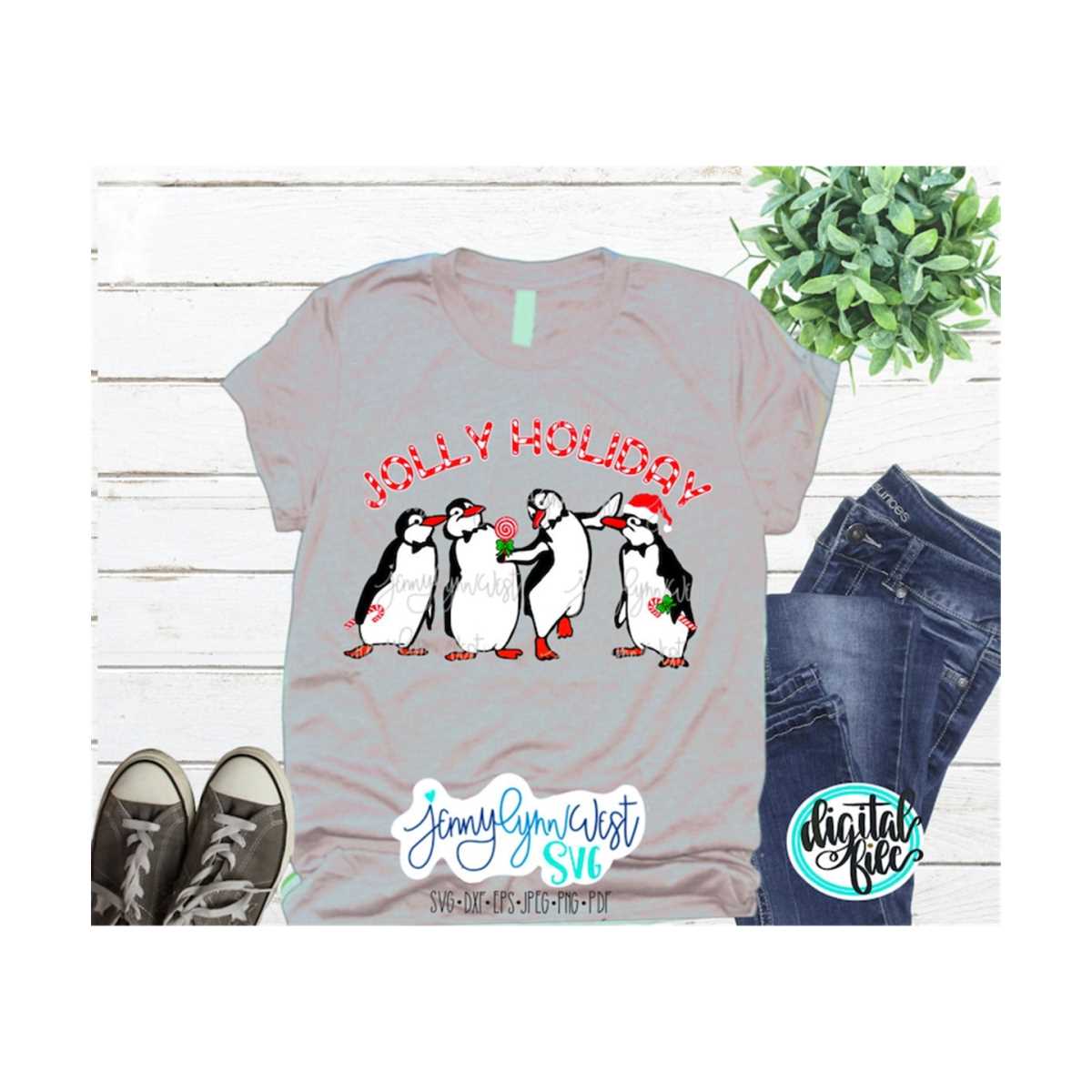 Mary Poppins Penguins Christmas SVG Jolly Holiday Mary Poppi - Inspire ...