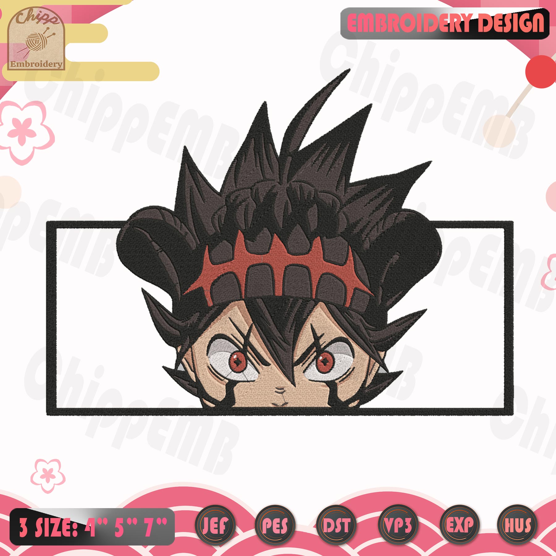 Anime Embroidery Design, Machine Embroidery Designs, Anime E - Inspire ...