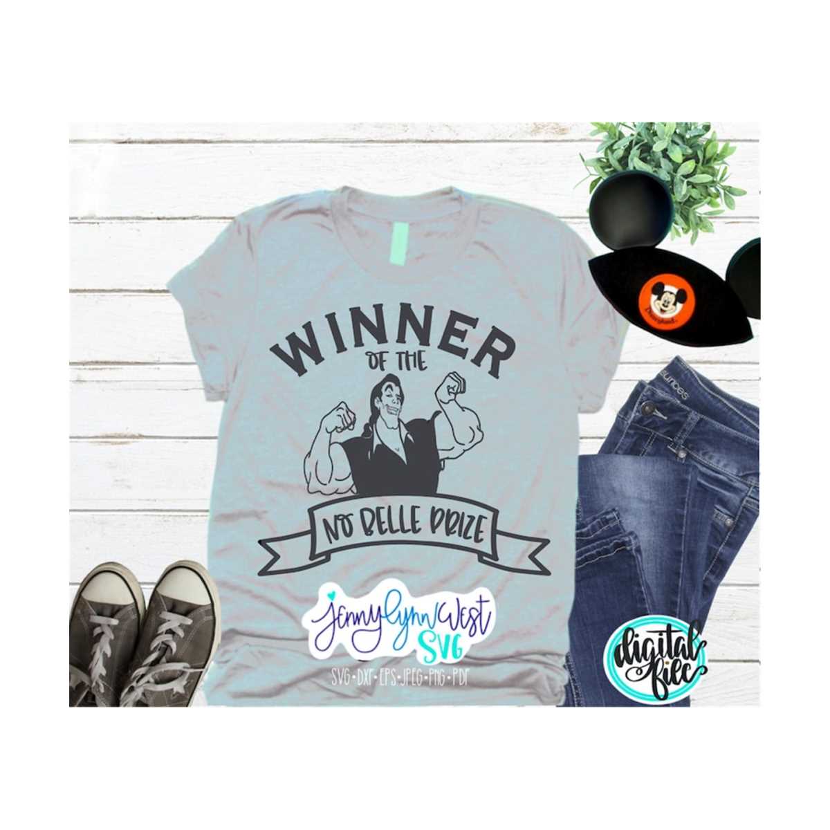 Gaston SVG Beauty and Beast SVG Winner No Belle Prize Digita - Inspire ...