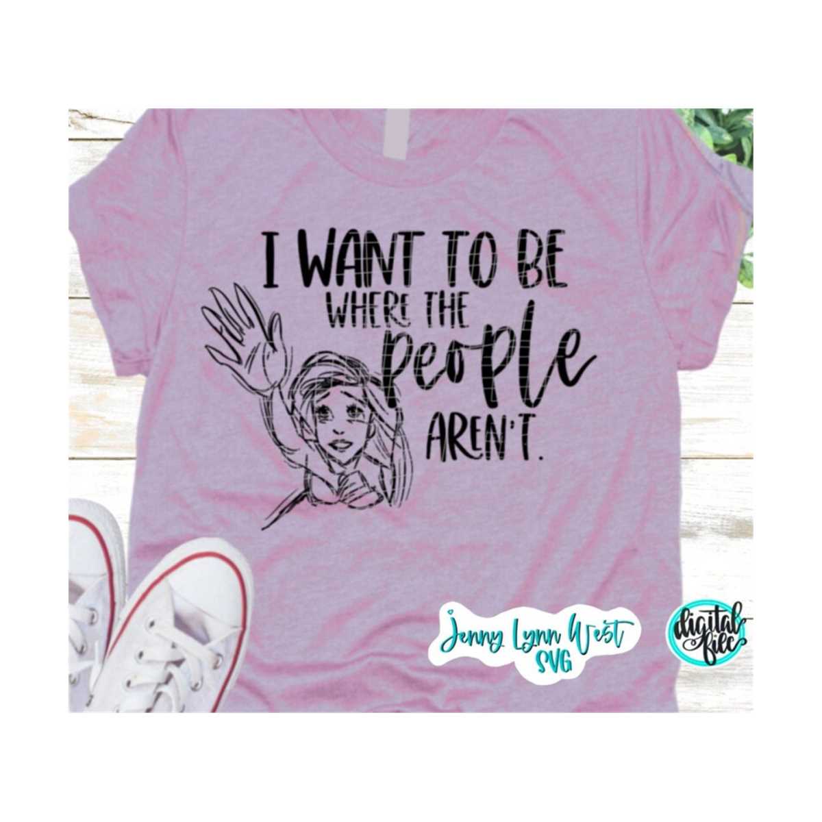 Little Mermaid SVG Ariel Cut File SVG I want to Be Where the - Inspire ...