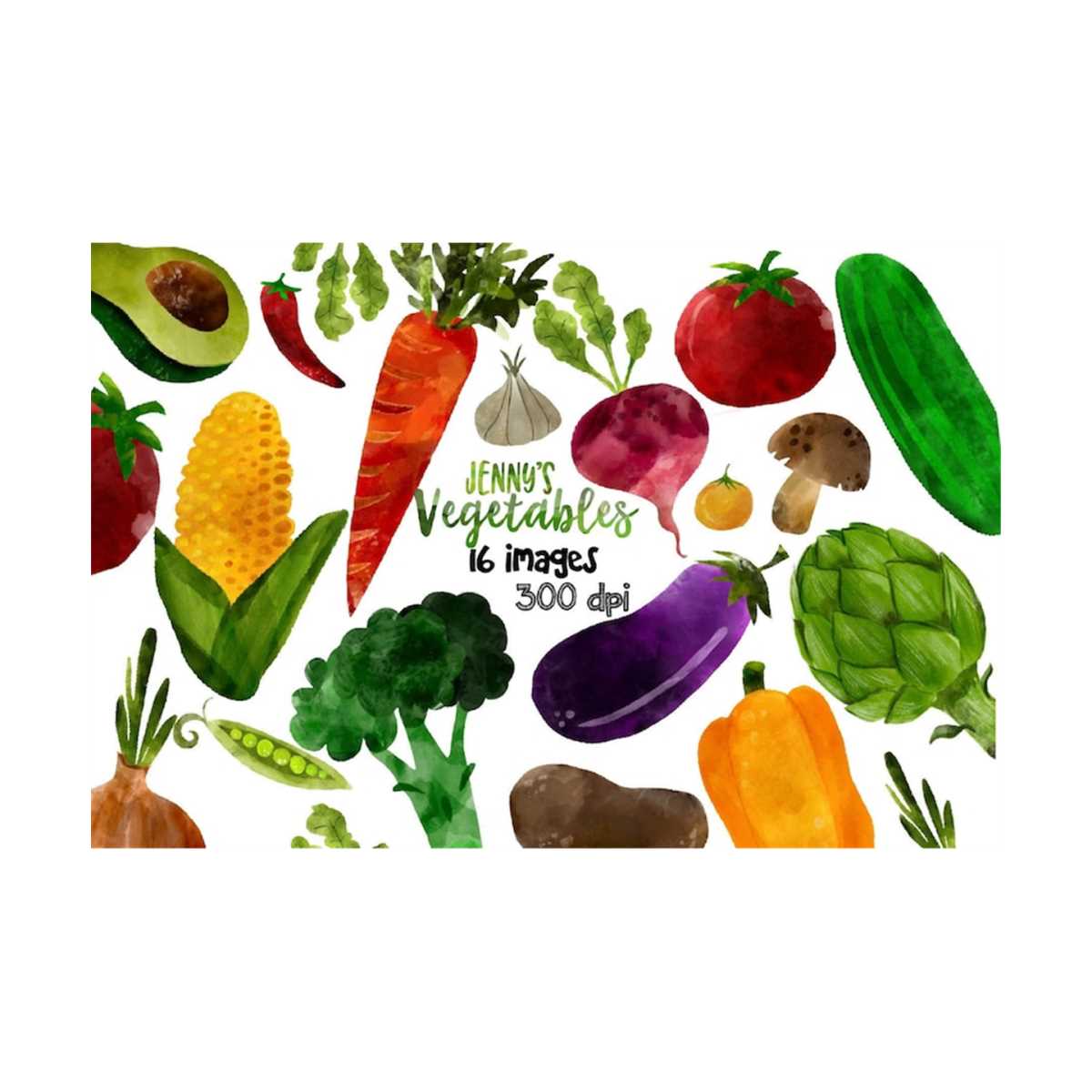Watercolor Vegetable PNG Clipart - Healthy Food - Digital Do - Inspire ...