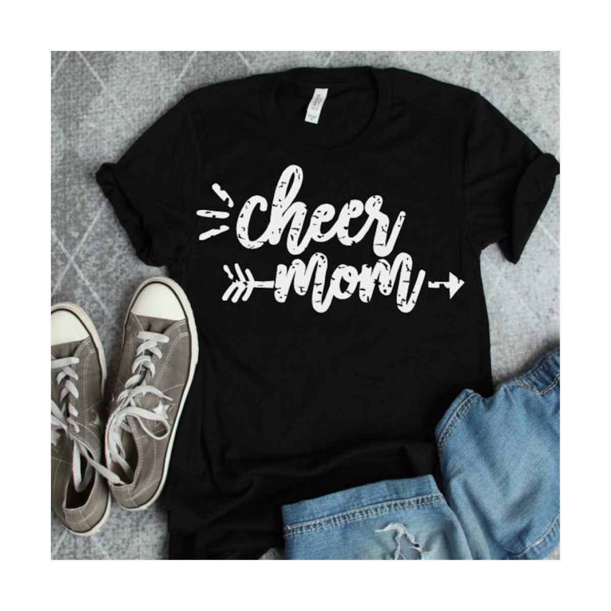 Cheer Mom SVG Cheerleading Mom Digital Download Grunge Print - Inspire ...