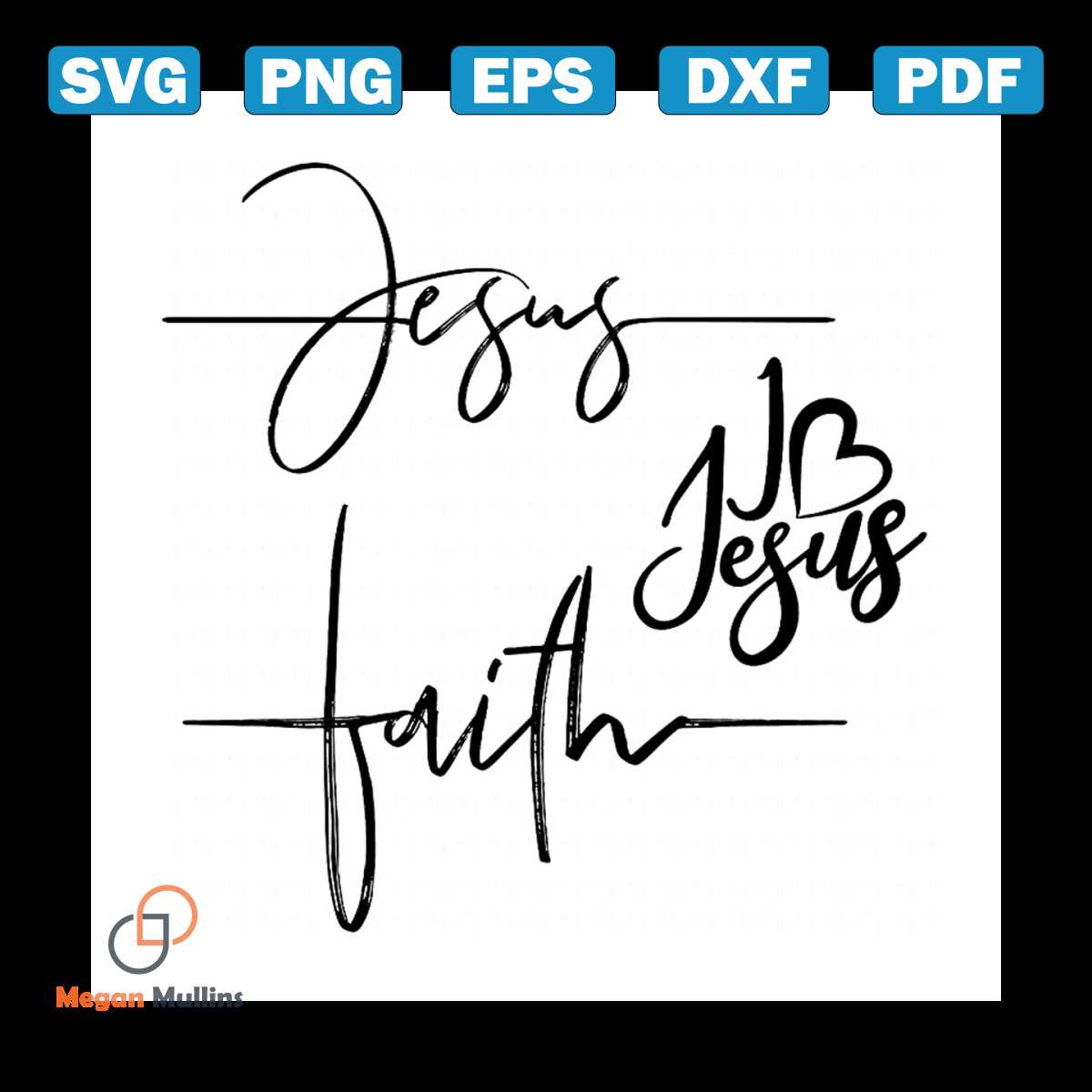 Faith Handwritten Vector Calligraphy Lettering Belief Svg | Inspire Uplift