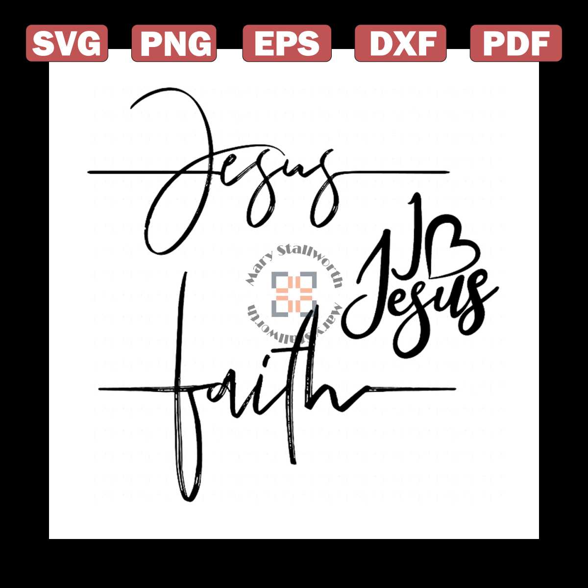 Faith Handwritten Vector Calligraphy Lettering Belief Svg | Inspire Uplift