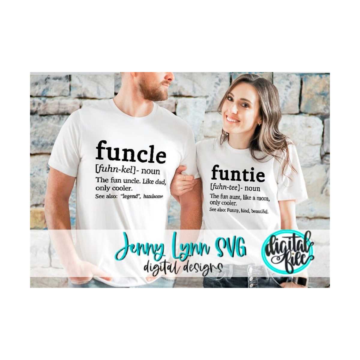 Aunt SVG Uncle SVG Funtie SVG Auntie Funcle svg Silhouette - Inspire Uplift