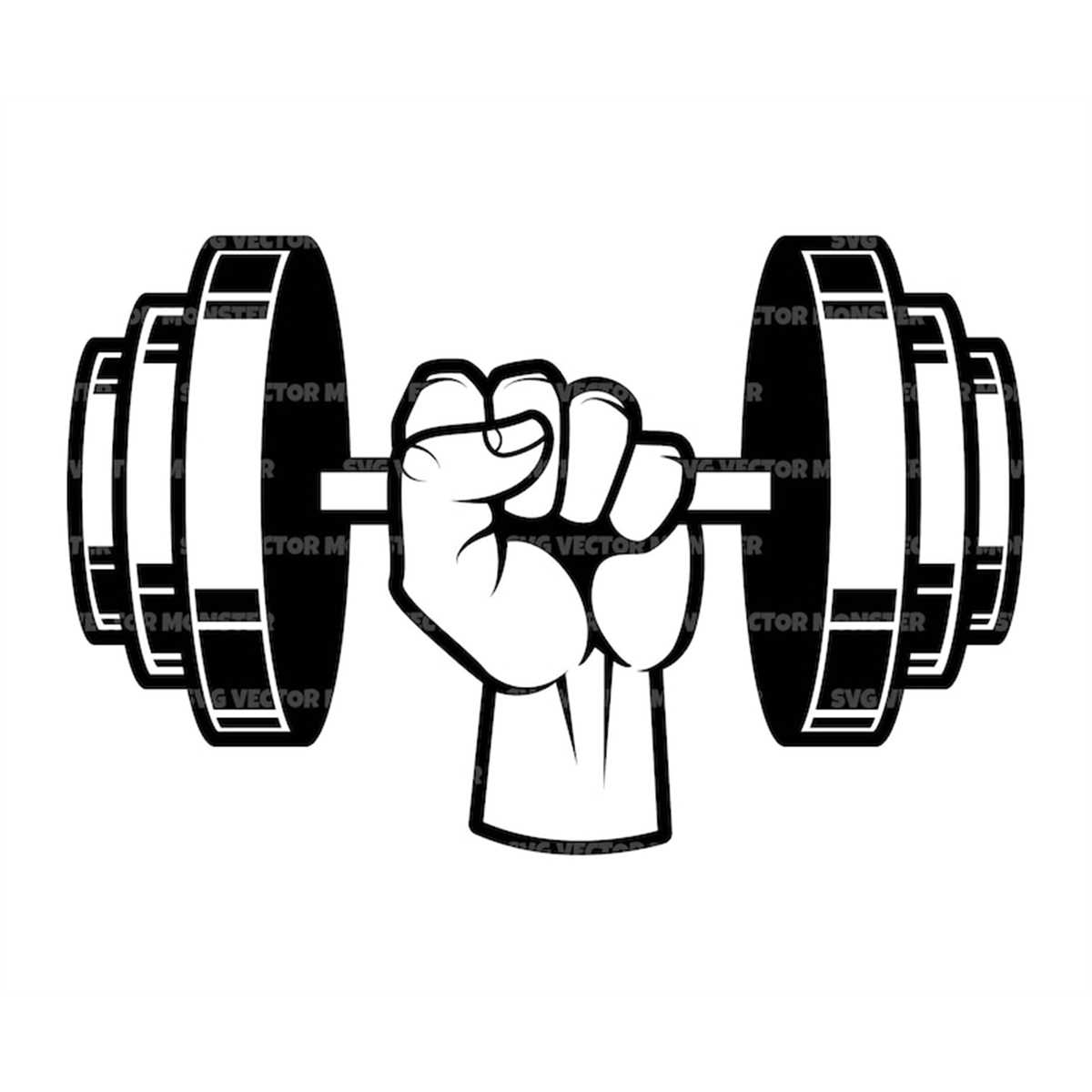 Dumbbell Svg, Barbell Svg, Weight Svg, Bodybuilding, Fitness | Inspire ...