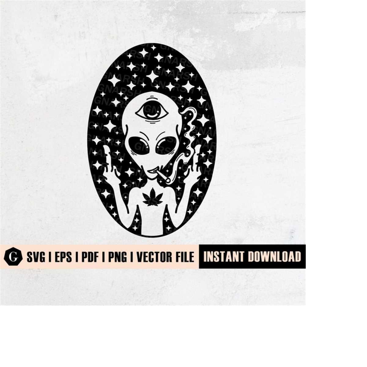 Alien Weed Svg | Alien UFO svg | Weed Svg | Cannabis Svg | C | Inspire ...