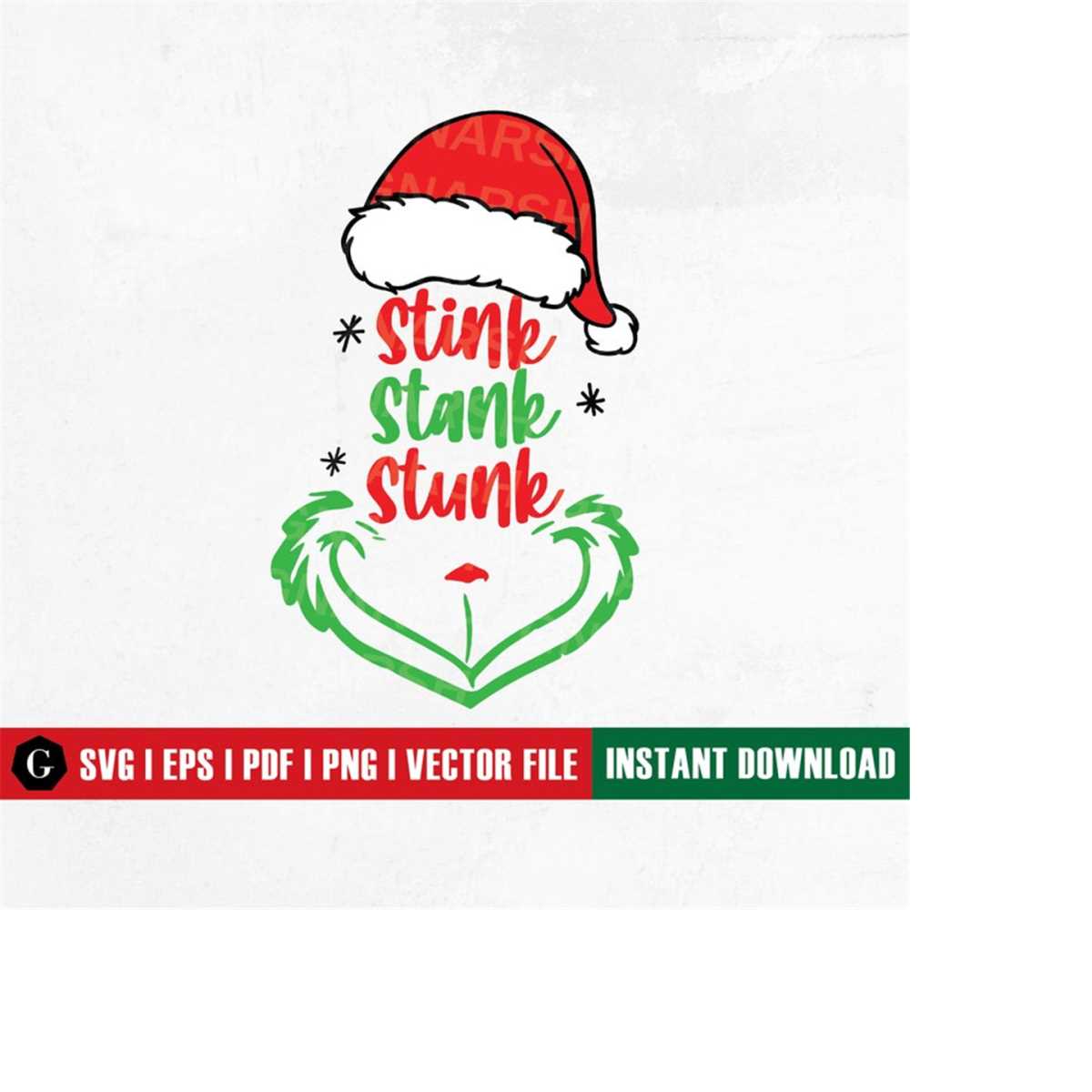 Merry Grinchmas Svg Holiday Cheermeister Svg Stink Stank Inspire