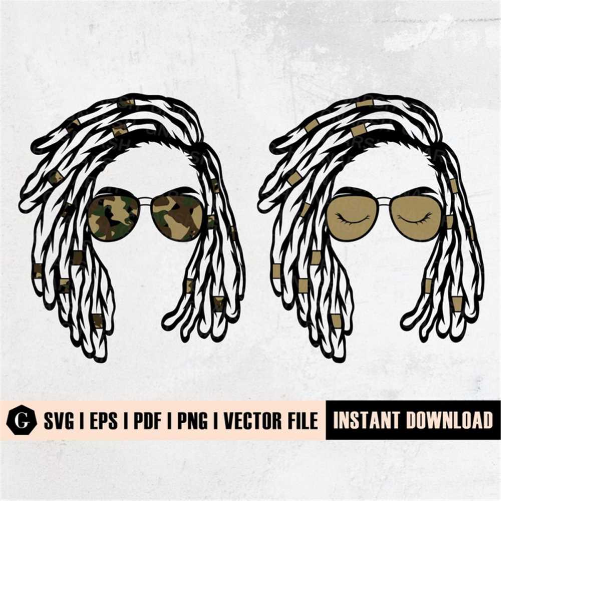 Afro Woman svg | Dreadlocks svg | Locs svg | Afro Mom Life S - Inspire ...