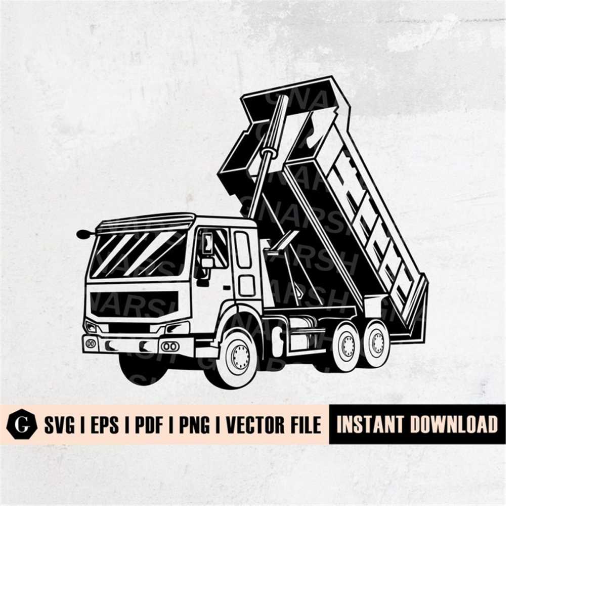 Dump Truck Svg File | Truck Svg | Trucker Svg | Trucking Svg | Inspire ...