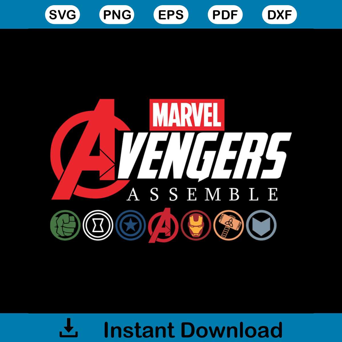 Marvel, Avengers svg | Inspire Uplift