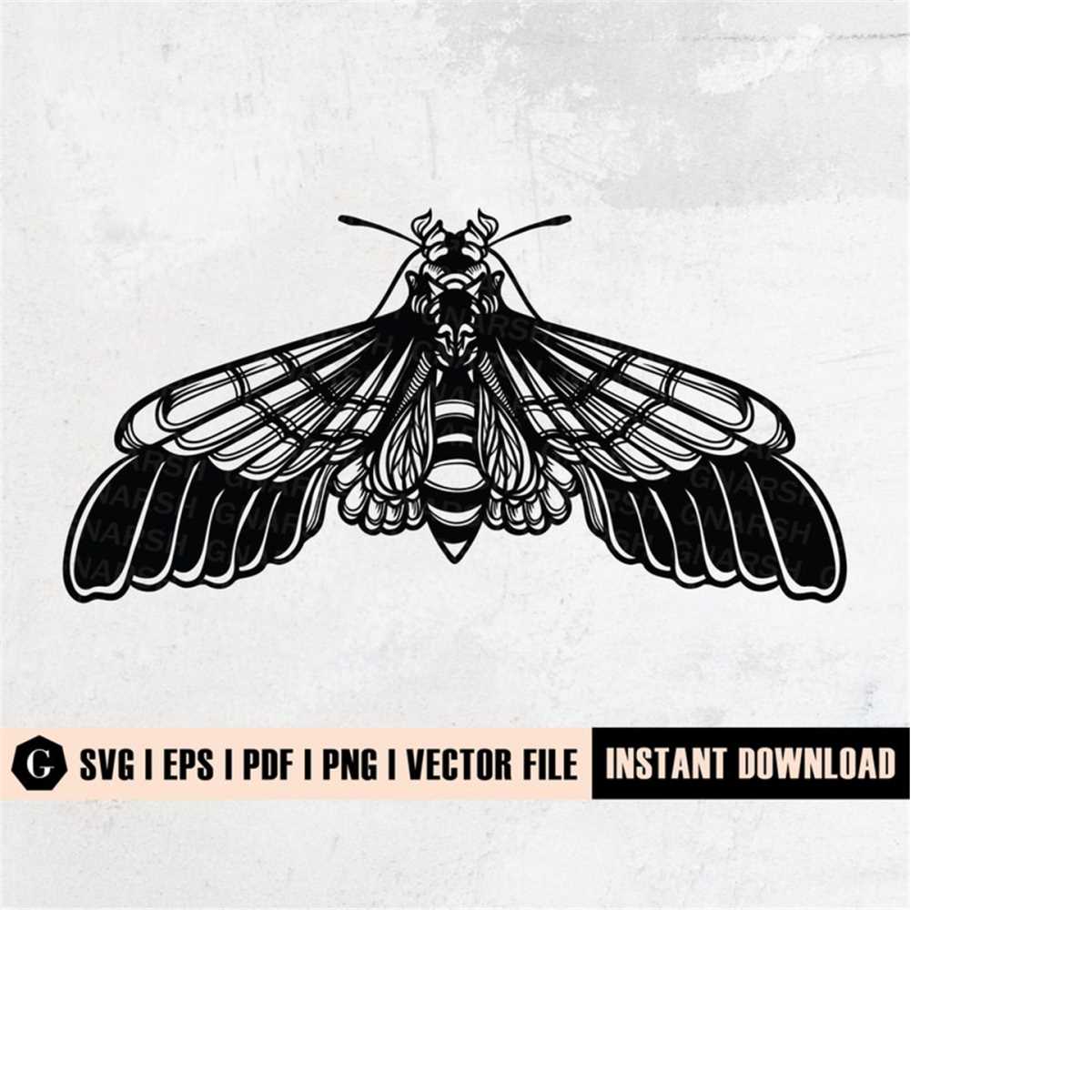 Moth Svg File | Magic luna moth svg | Mystical butterfly svg | Inspire ...