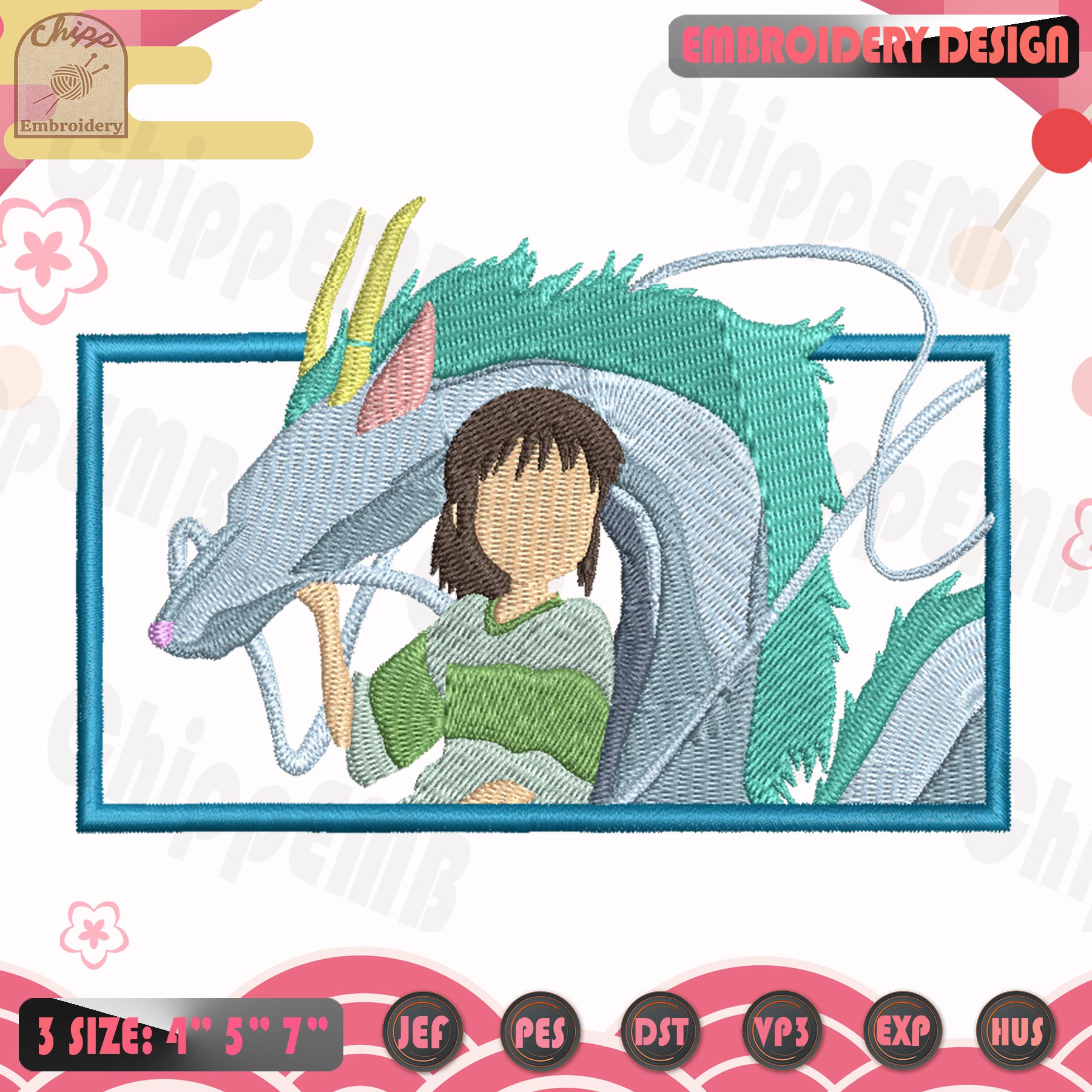 Anime Embroidery Design, Machine Embroidery Designs, Anime E - Inspire ...